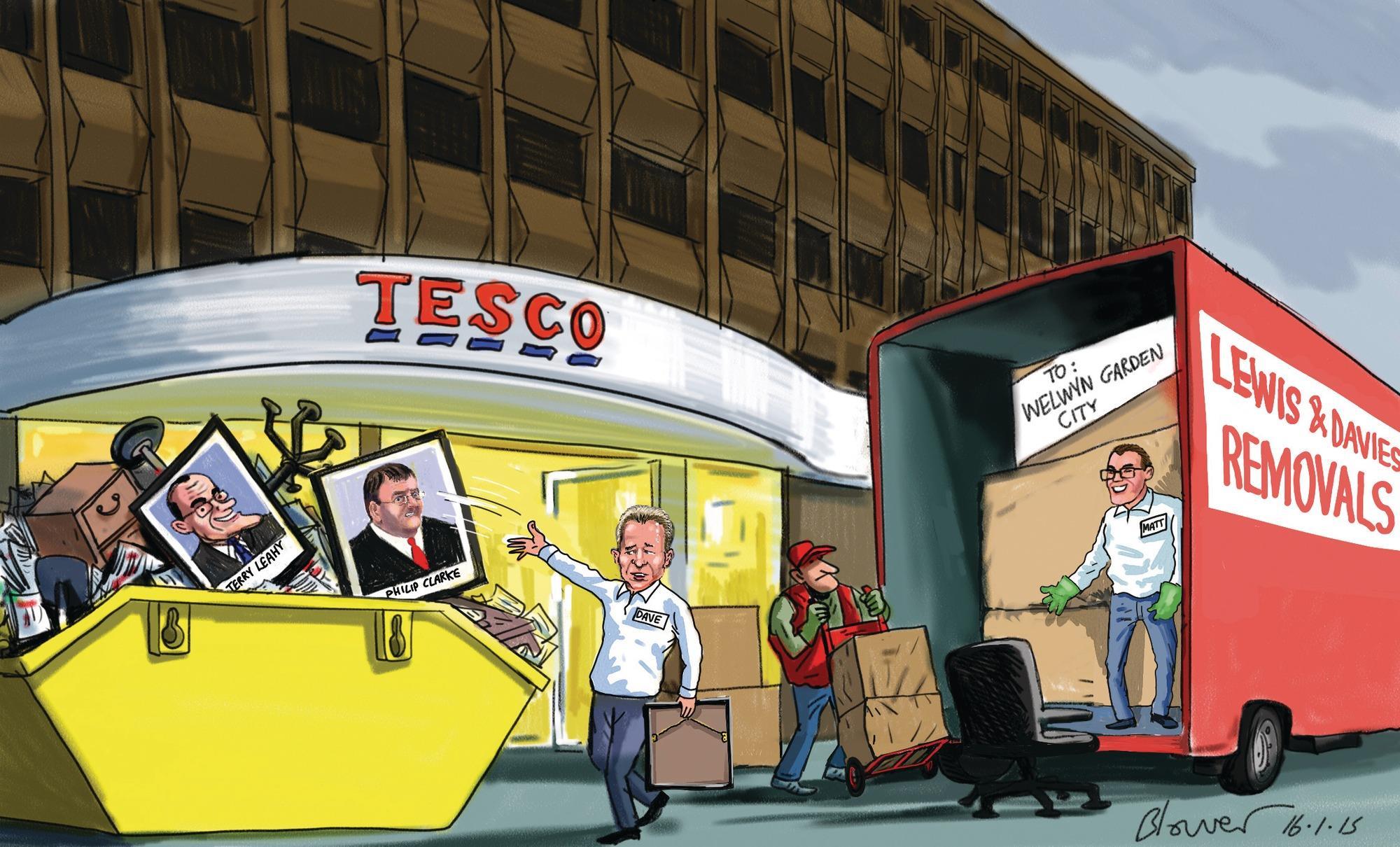 Blower’s retail cartoon: Out with the old and in with the new at Tesco ...